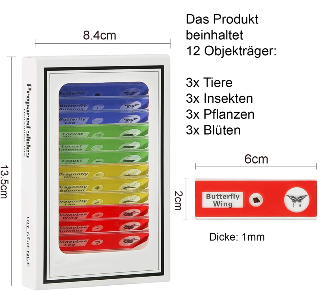 Objektträger mit Proben zum Mikroskopieren - PRO-FORMICA.de